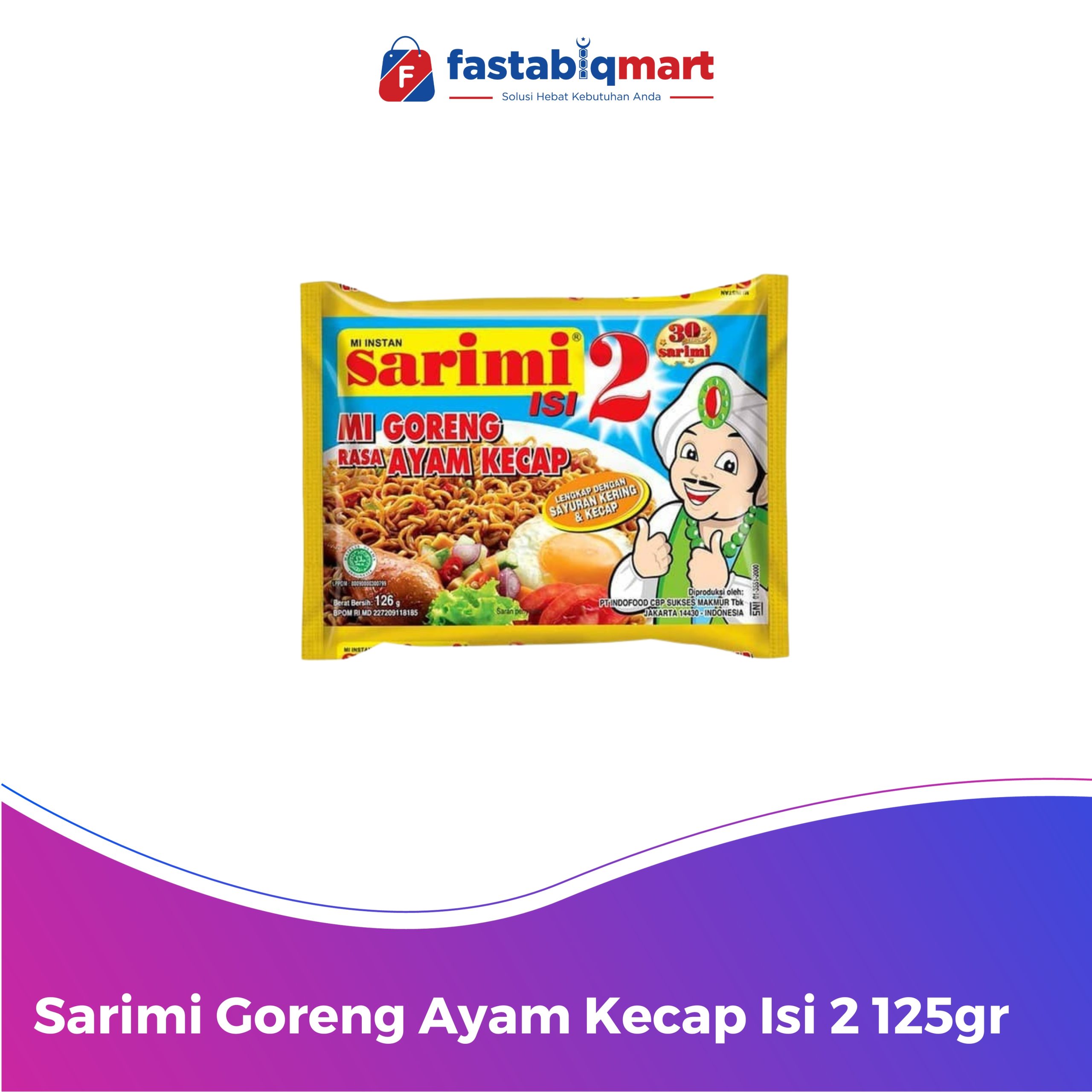 Sarimi Goreng Ayam Kecap Isi 2 125gr - Fastabiq Mart